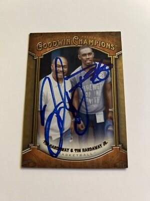 Tim/Tim Hardaway Jr Dual Signed 2014 Goodwin Champions Card # 61 | eBay