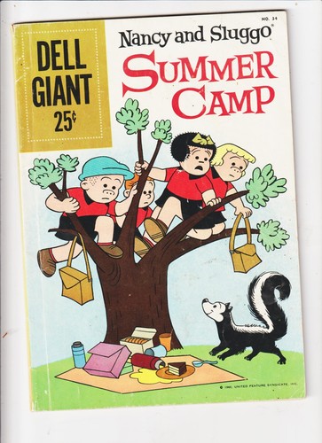 NANCY AND SLUGGO SUMMER CAMP CARTOON comic GIANT | eBay