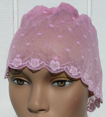 Summer Fun Lace Bonnet Pink Head Cap | eBay