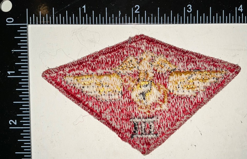 WWII USMC US Marine Corps 3rd III Marine Air Wing MAW LOOSE WEAVE Patch ...