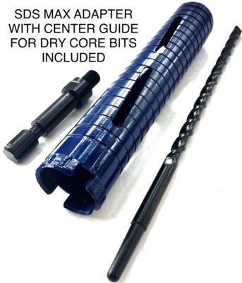 2" Dry Diamond Core Bit with SDS MAX shank Adapter & pilot bit for ...