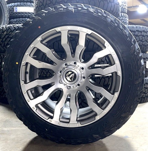 22x12 Fuel Blitz Platinum Wheels 35" MT Tires Package 8x6.5 Chevy ...