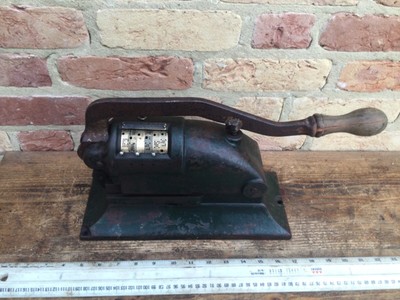 Vintage hand operated revolving Numbers Perforating Machine very ...