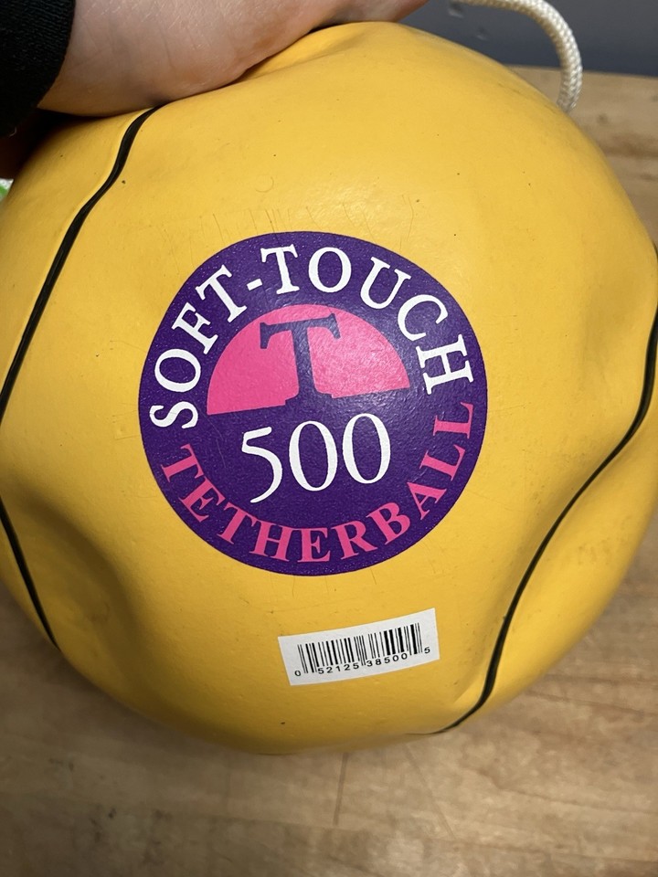 School Quality Tetherball Set - Soft-Touch Tetherball Ball and Rope ...