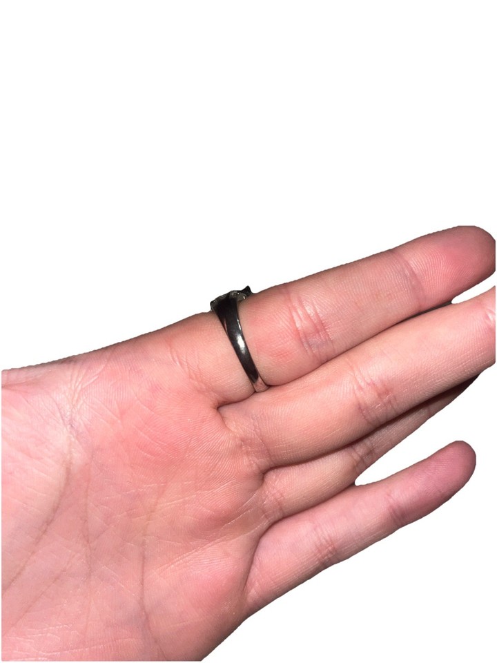 Sterling Silver Red Diamond Rose Bud Ring Size 8 | eBay