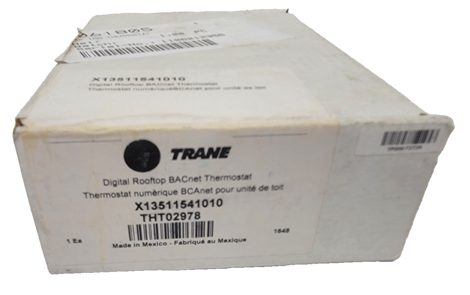 New Sealed Trane Digital Rooftop BACnet Thermostat X13511541010 ...