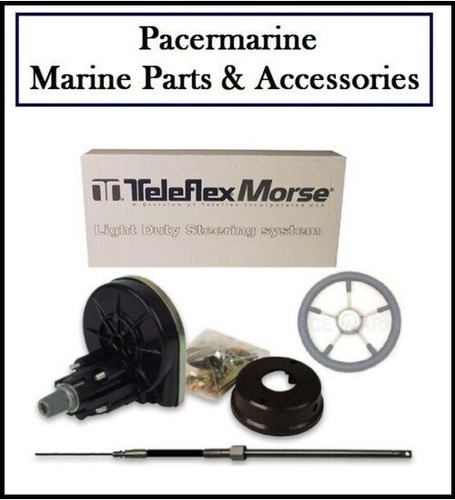 Teleflex 8FT Boat Steering Kit System Outboard Max 53HP Includes Grey ...