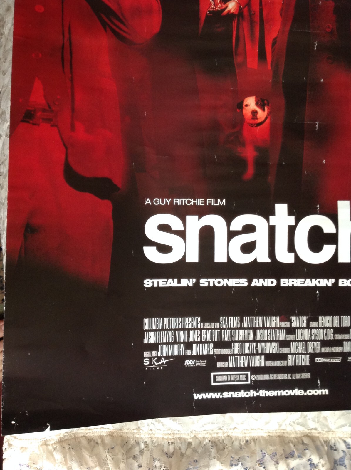 SNATCH POSTER Cool Image of Brad Pitt, Jason Statham, Benicio Del Toro ...
