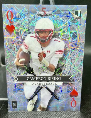 2023 Wild Card 5 Card Draw Cameron Rising 1/1 Queen Of Hearts | eBay