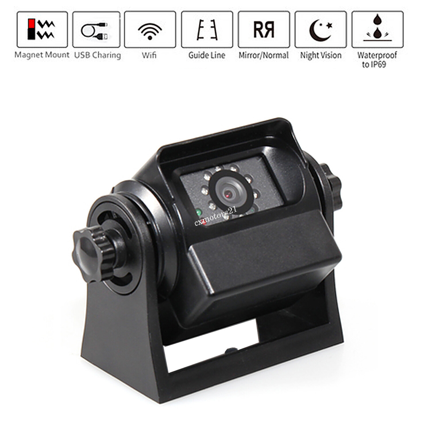 Wireless Backup Camera Magnetic Trailer Hitch Rear Front View For ...