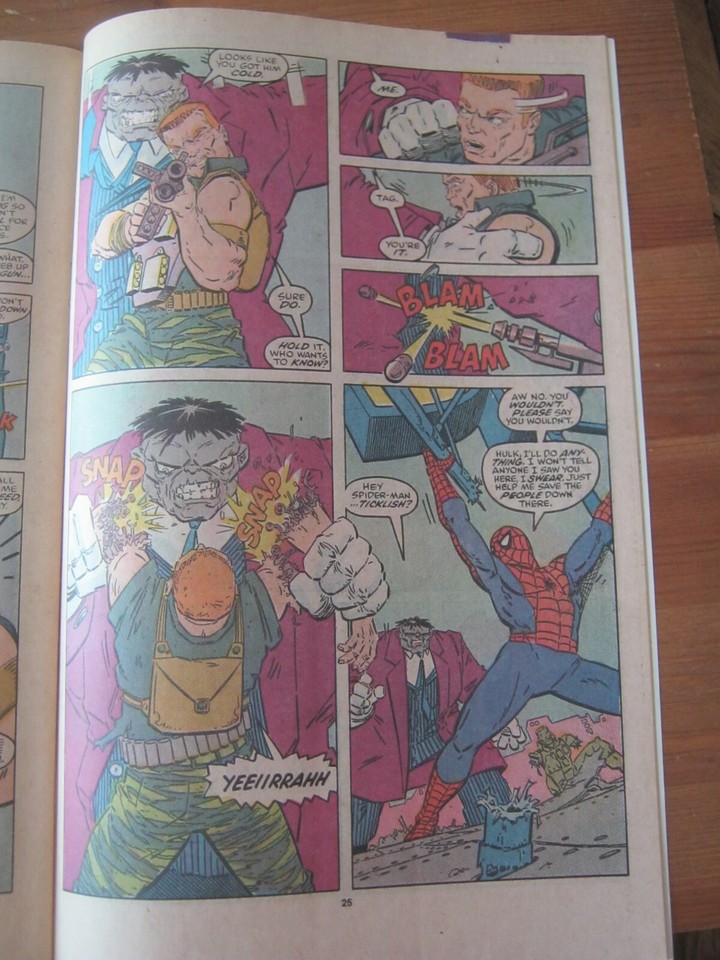 Incredible Hulk #349 Nov 1988 Marvel Newsstand Joe Fixit Spider-Man ...