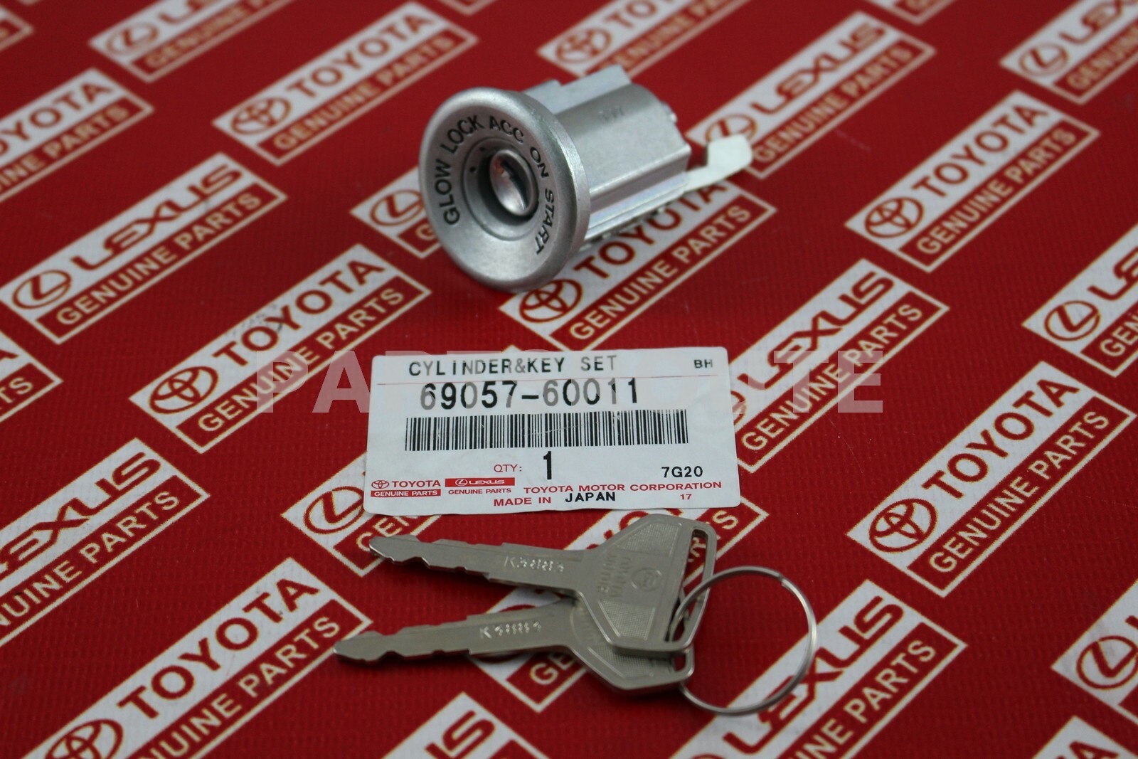 Toyota Land Cruiser BJ40 OEM Ignition Lock Cylinder Barrel & Key 69057 ...