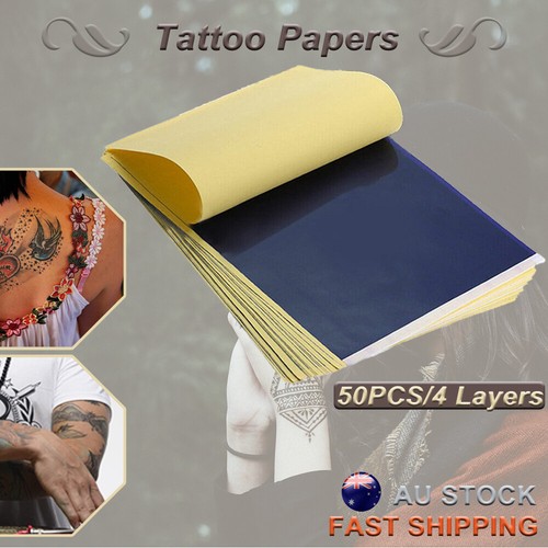 50X Tattoo Stencil Transfer Paper Spirit Thermal Carbon Tracing Copier ...