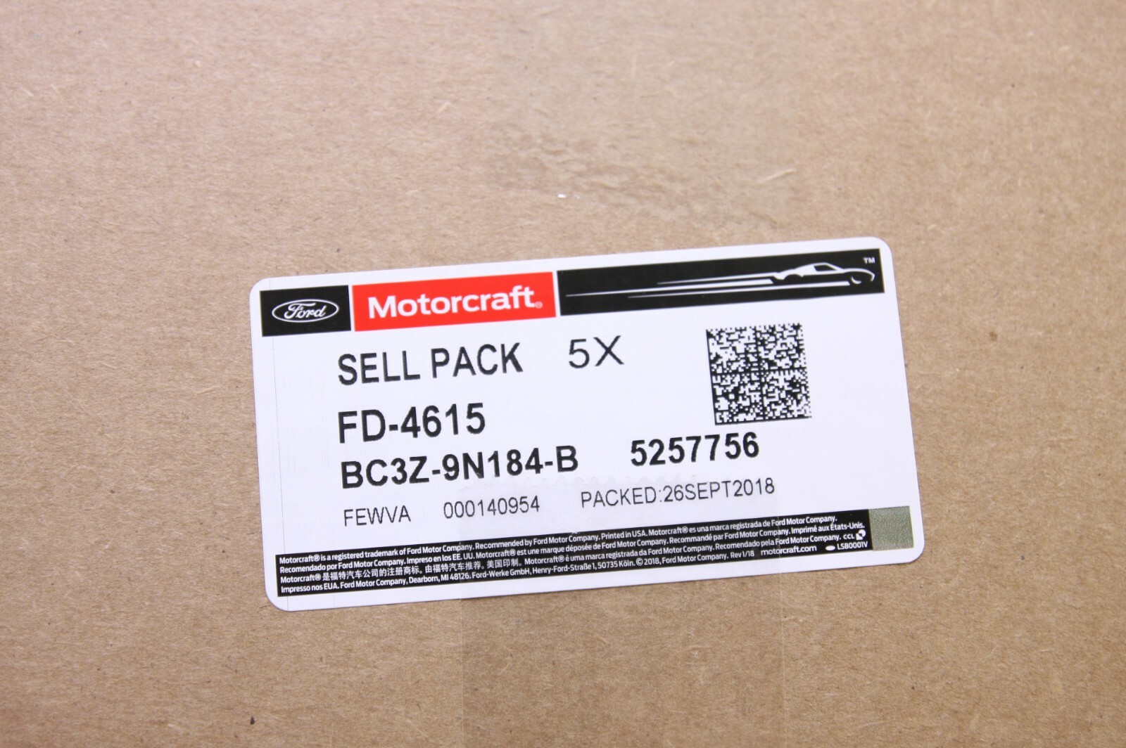 Set of 5 Ford Motorcraft FD4615 Fuel Filter 11-13 6.7L Diesel ...