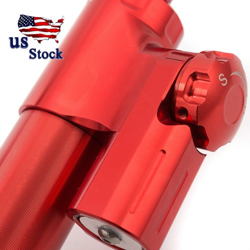 Adjustable CNC Steering Damper Stabilizer Linear Aluminum Motor Bike Safety Red | eBay
