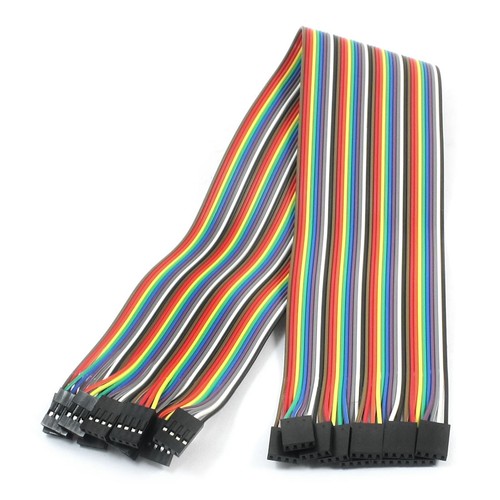 10pcs 40cm 2.54mm 4P-4P Female to Female F/F Connect Jumper Wire Cable ...