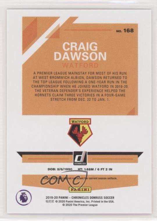 2019-20 Chronicles Donruss Premier League Press Proof Orange Laser ...