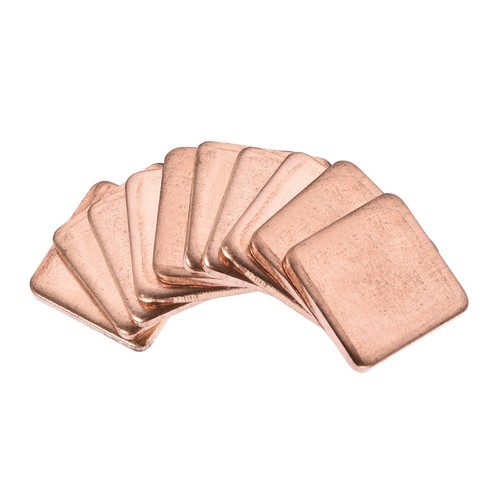Flat IC Chipset Thermal Copper Heatsink for CPU GPU 15 x 15 x 2mm 10pcs ...
