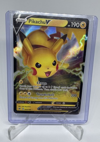 Pikachu V #043/185 (2020) - Vivid Voltage - Ultra Rare Holo - MINT | eBay