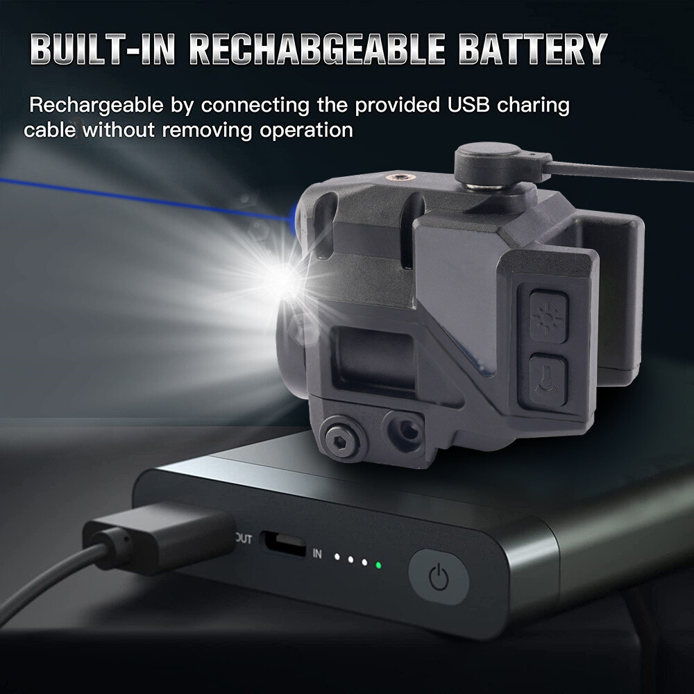 Green Red Blue Laser Sight 500lm Flashlight Combo For Glock 17 19 ...