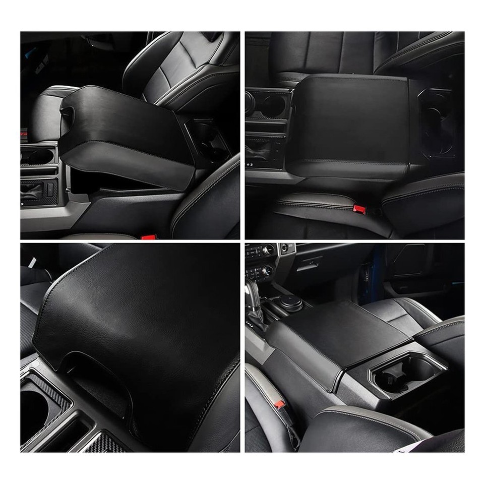 For 2015-2020 Ford F150 Black Car Center Console Lid Armrest Cover Skin ...