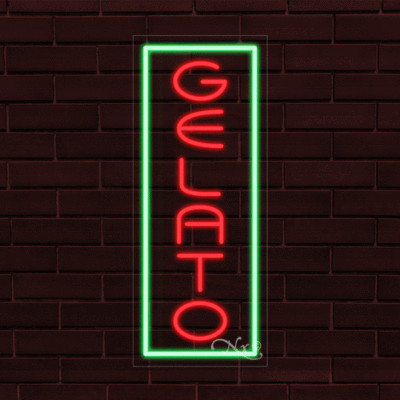 NEW "GELATO" w/BORDER VERTICAL 30x12 INCH LED FLEX WINDOW/WALL INDOOR ...