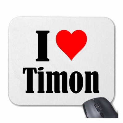 MOUSEPAD Mauspad I Love Timon Ich Liebe Timon | eBay.de
