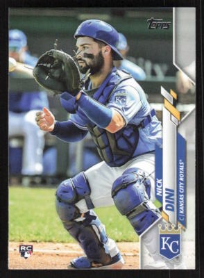 2020 Topps Update Nick Dini #U-101 Baseball Rookie Kansas City Royals ...