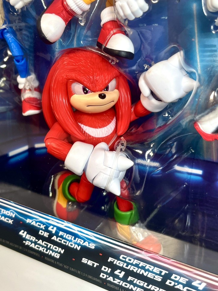 2024 JAKKS Pacific Sonic the Hedgehog 3 Movie Action Figures 4-Pack ...