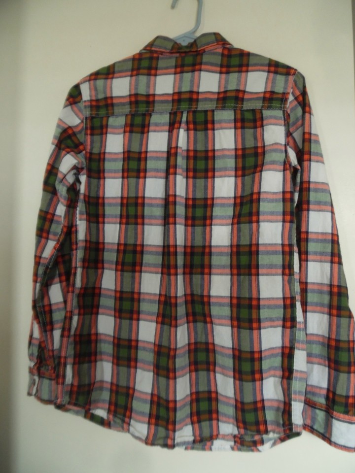 Ruff Hewn Boys Youth XL 14-16 Long Sleeve Button Front Plaid Shirt EUC ...