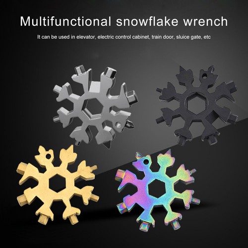 Portability Snowflake Snow Wrench Spanner Hex Multifunction Tools ...