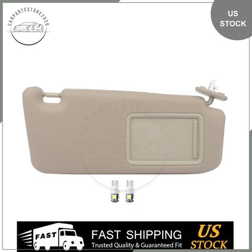 for 2009-2016 Toyota Venza Beige + License plate Light Free Sun Visor ...