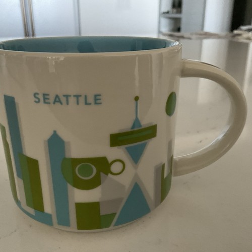 Seattle Starbucks Coffee Mug You Are Here Collection 14 oz Cup Tea ...