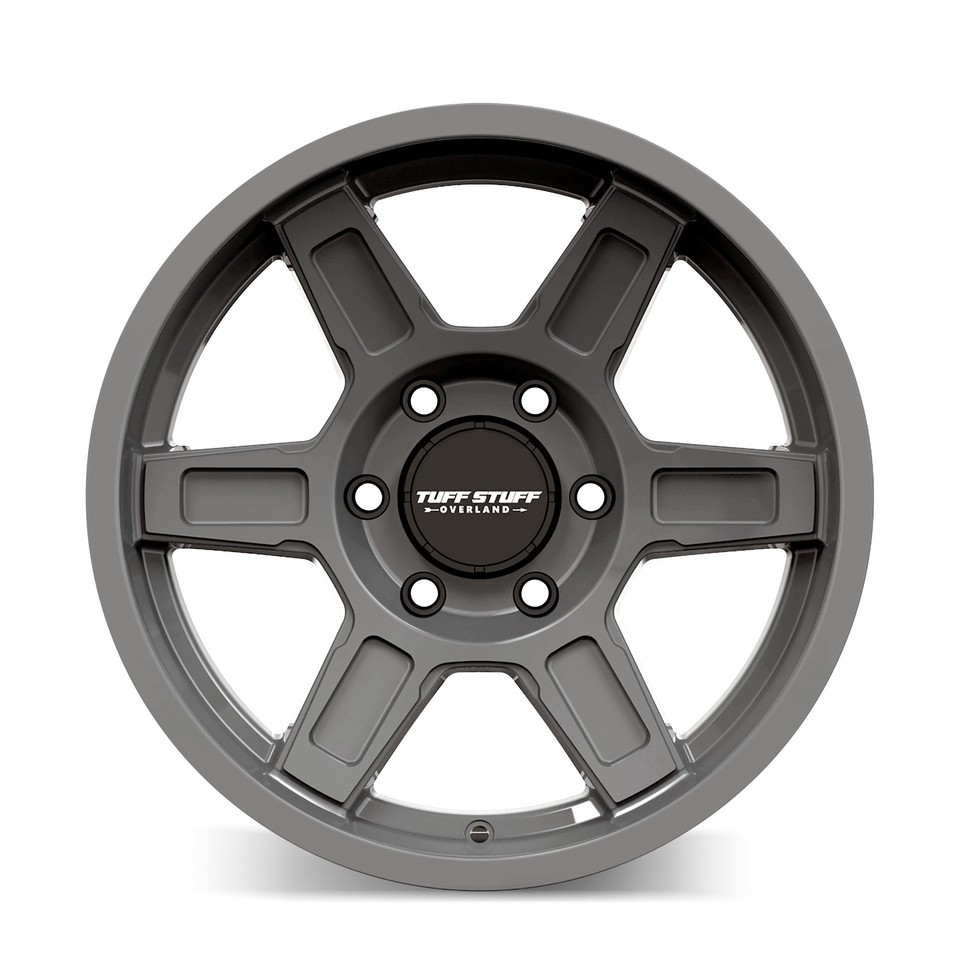 Tuff Stuff Wheels TS01 Ascent 17x8.5 +0 Gloss Grey 6x120 (QTY 1) TS01 ...