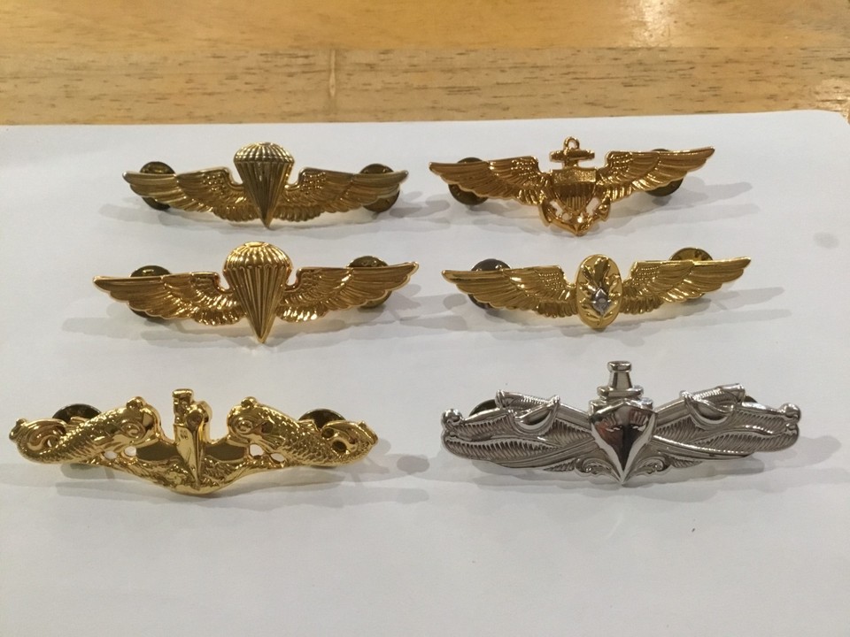 LOT USMC-USN BADGES, CURRENT | eBay