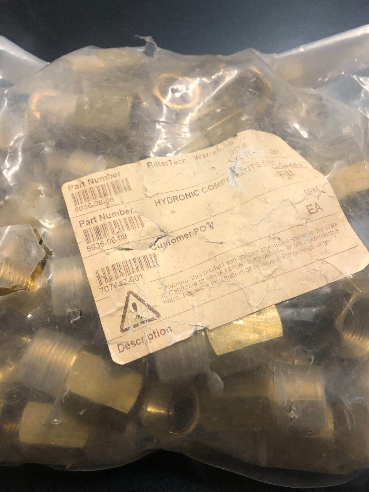 Lot of 60 Conversion Adapter Brass 1/2" Male BSP British Std. Pipe to 1 ...