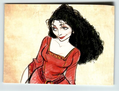 Postcard Disney Villains Tangled Mother Gothel Concept Art Jin Kim | eBay