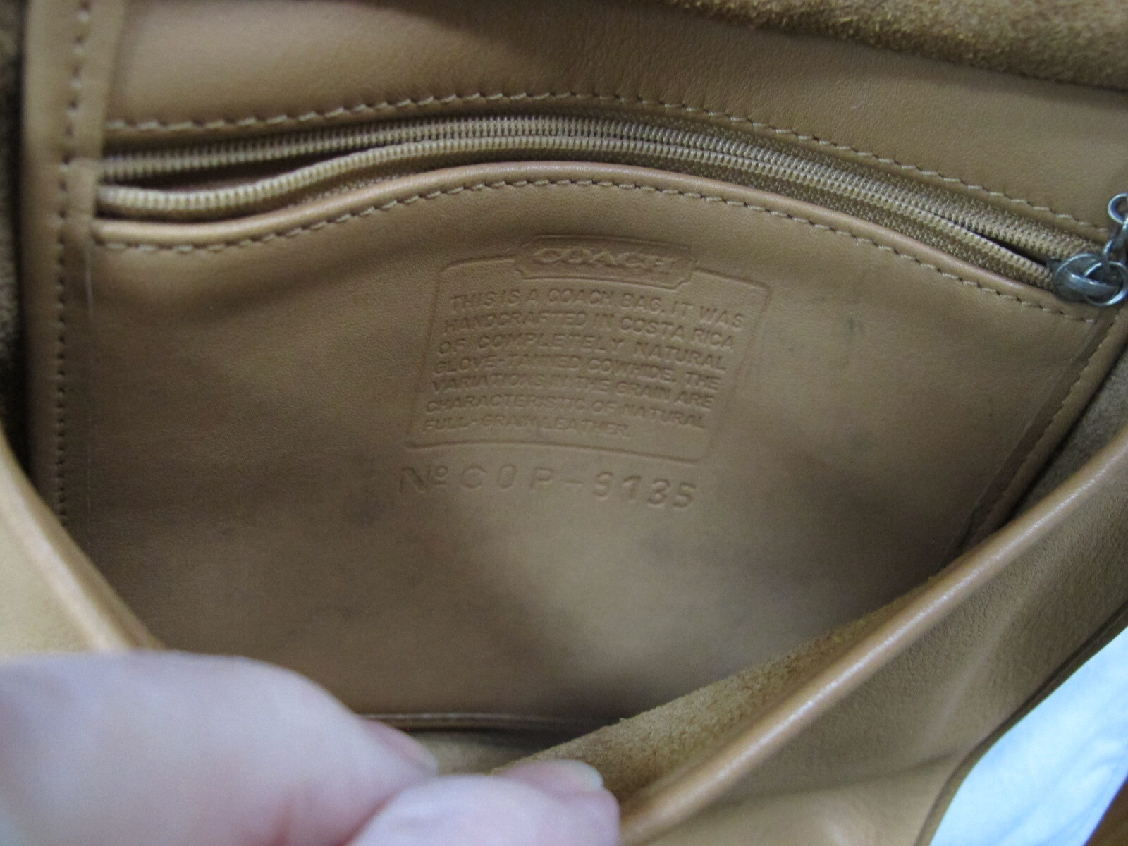 Coach Tan Leather Hippie Slim Flap Shoulder Bag.9135 - Gem