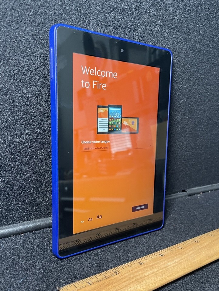 Amazon Kindle Fire HD 7 4th Generation SQ46CW 7" 8GB Wi-Fi Tablet Blue ...