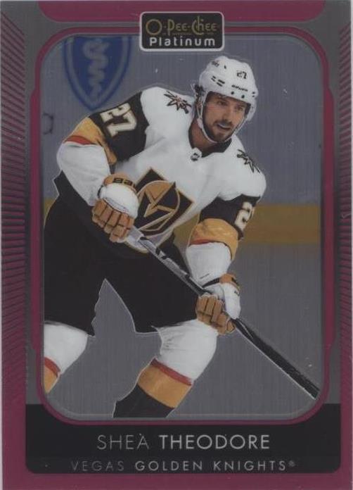 2021-22 O-Pee-Chee Platinum - Shea Theodore #91 Matte Pink for sale ...