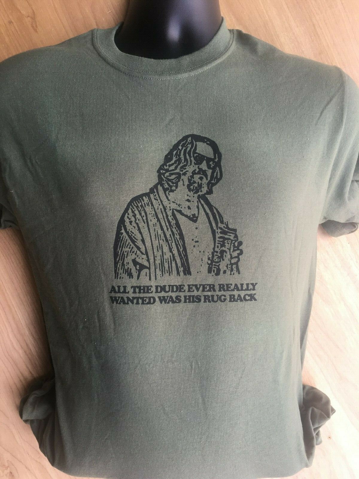 ALL THE DUDE WANTED WAS HIS RUG BIG LEBOWSKI jeff bridges movie T SHIRT ...