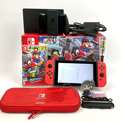 Nintendo Switch Super Mario Odyssey Edition Console HAC-001 & Game Soft ...