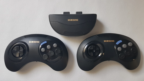 Samsung Sega Mega Drive Korean Genesis wireless controller set Korea ...