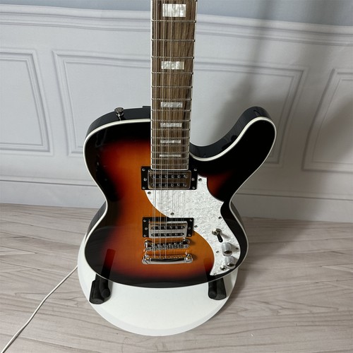 Solid Body 12 String Electric Guitar Rosewood Fretboard Block Inlay HH ...