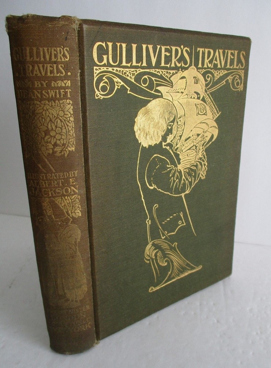 Gullivers Travels Book Cover Jonathan Swift
