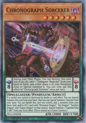 Chronograph Sorcerer NM (#2) FIGA 1st Fists of the Gadgets Yugioh | eBay