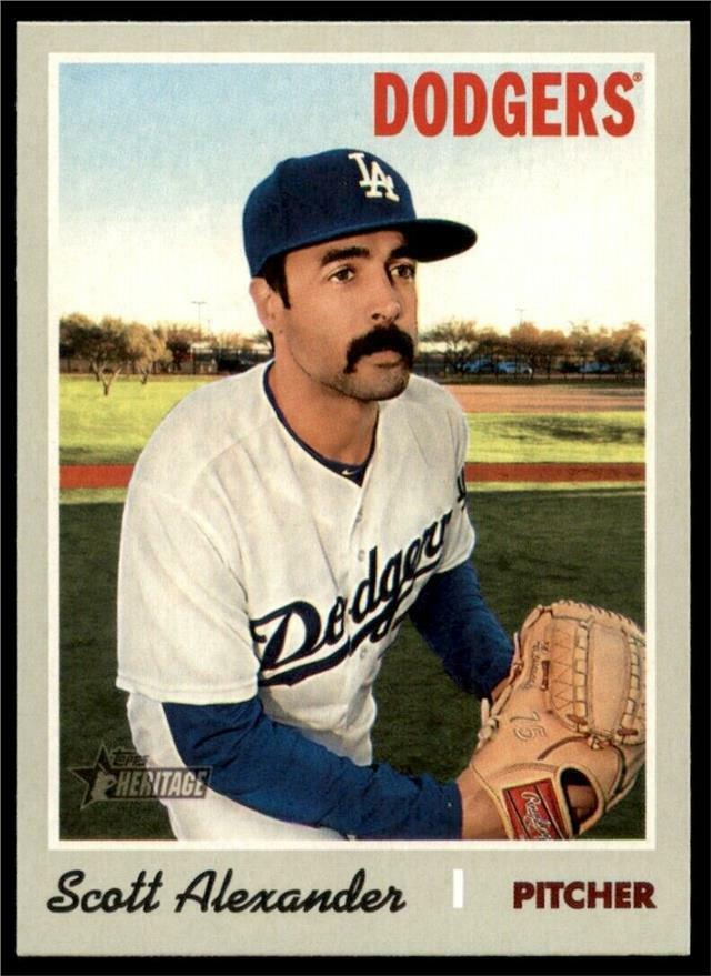 2019 Topps Heritage Base #690 Scott Alexander - Los Angeles Dodgers | eBay