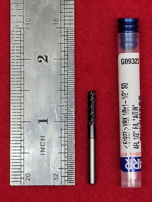 GARR 61927 VRX End Mill Center Cut Square End 1/8x1-1/2" SQ 4F 1/2 ...