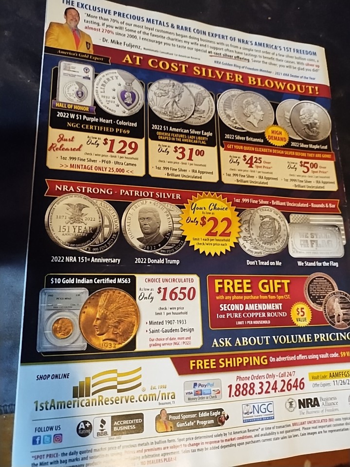 America's 1st Freedom Magazine November 2022 | eBay