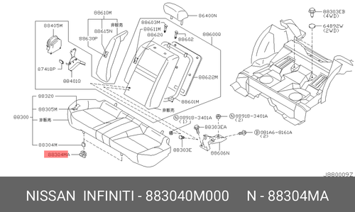 Genuine OE Hook Cushion 883040M000 , 88304-0M000 | eBay.de